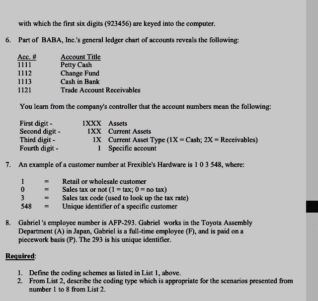 Solved Question 3 (40 Marks) List 1 below shows the coding | Chegg.com