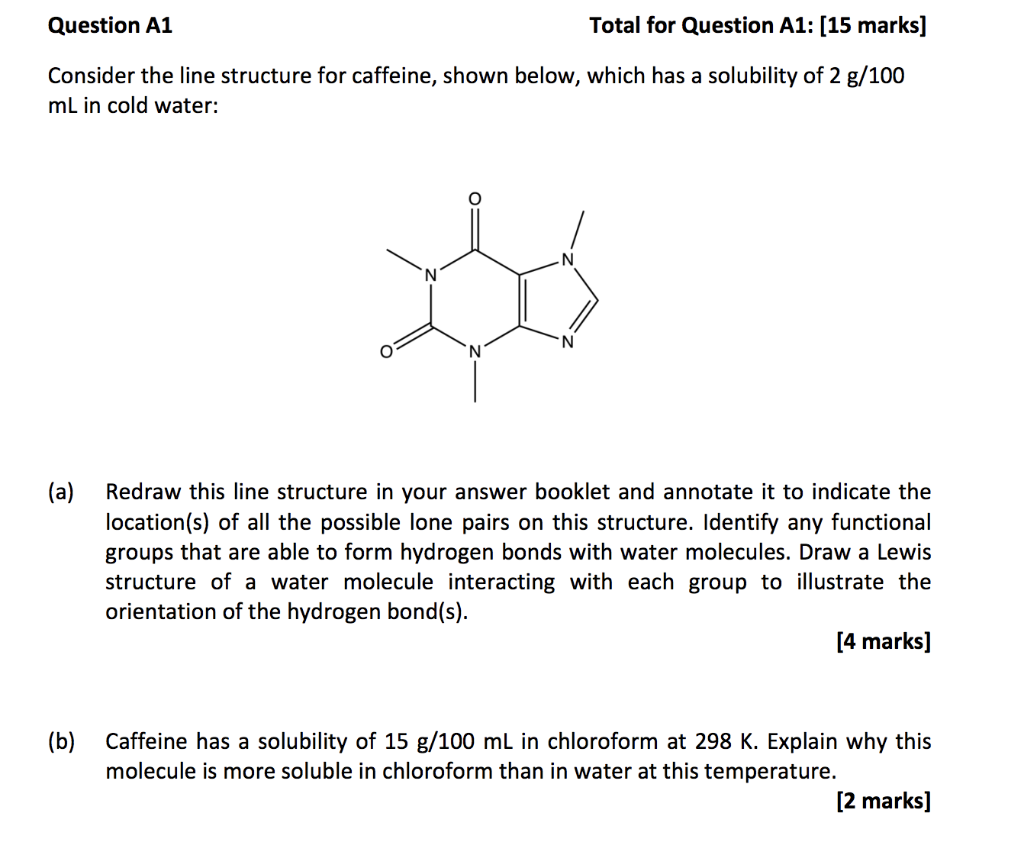 Solved Question A1 Total for Question A1: [15 marks] | Chegg.com