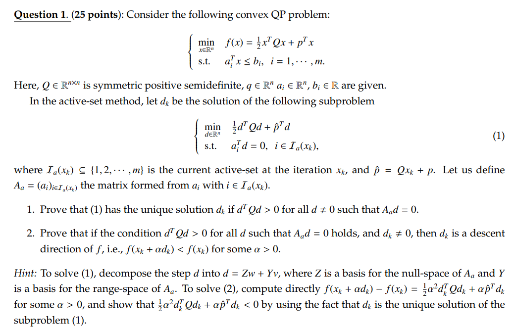 Solved Question 1 25 Points Consider The Following 