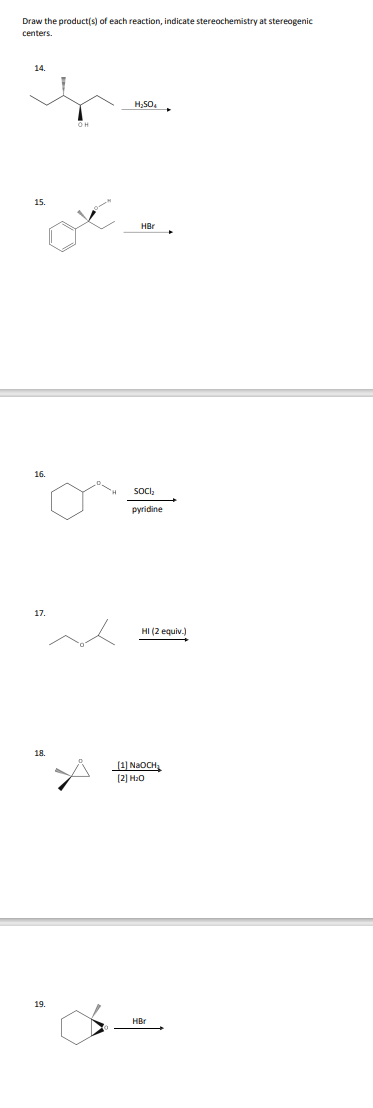 Solved Draw the product(s) ﻿of each reaction, indicate | Chegg.com
