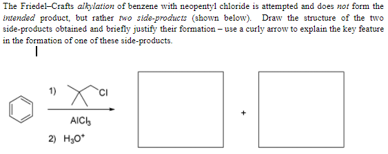 Solved The Friedel-Crafts alkylation of benzene with | Chegg.com