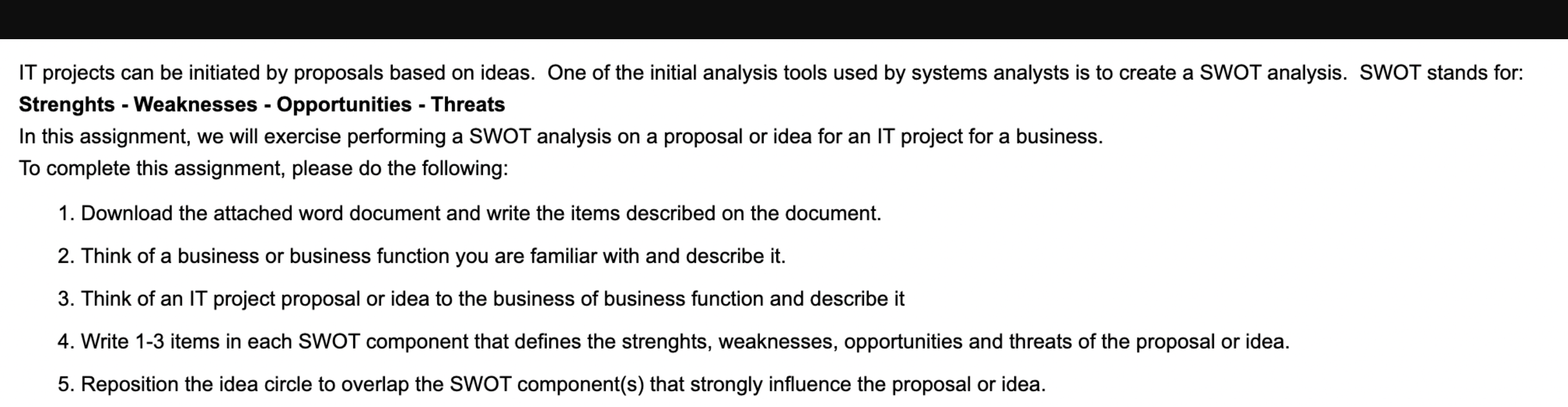 Solved IT projects can be initiated by proposals based on | Chegg.com
