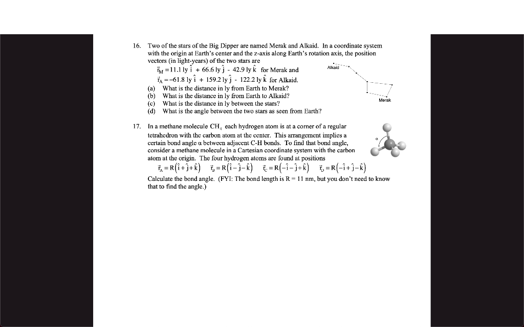 Solved Alkaid 16. Two of the stars of the Big Dipper are | Chegg.com