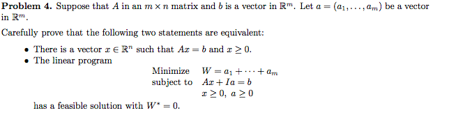 Solved Problem 4. Suppose that A in an m x n matrix and b is | Chegg.com