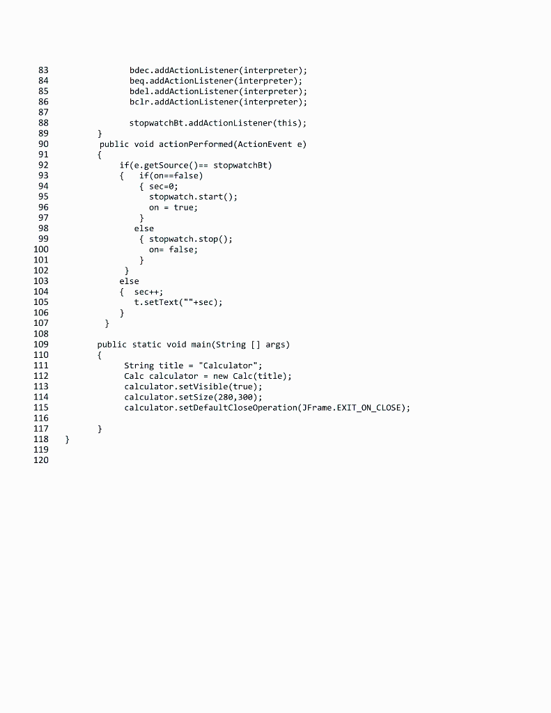 Solved Homework 2 Codes Use the programs Calc.java and | Chegg.com
