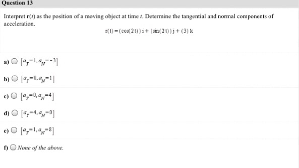 Solved Interpret r(t) as the position of a moving object at | Chegg.com