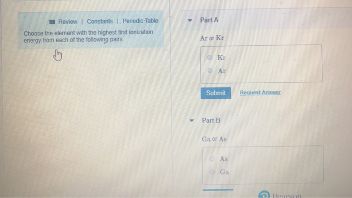 Solved 8 Review 1 Constants | Periodic Table Y Part A Choose | Chegg.com Solved 8 Review 1 Constants | Periodic Table Y Part A Choose | Chegg.com