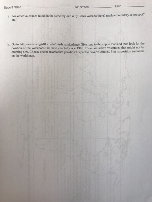 Solved VOLCANOES OF THE WORLD The Global Volcanism Program | Chegg.com