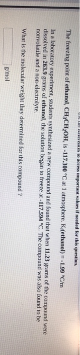 Solved TLLElEL O JLLLL ortant values if needed for this | Chegg.com