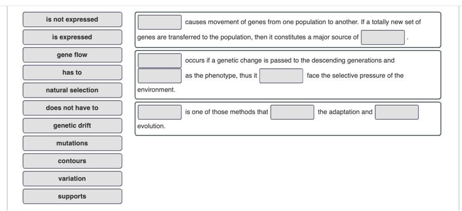 Solved How can gene flow, genetic drift, and natural | Chegg.com