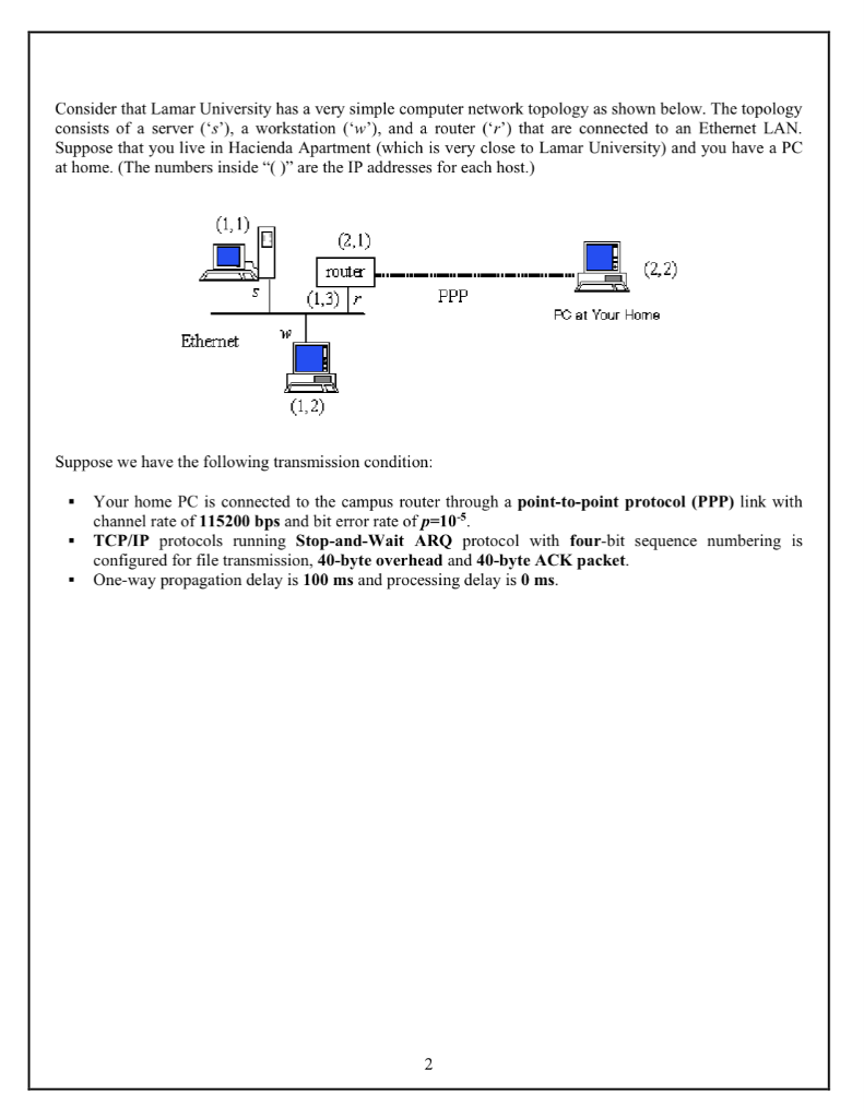 Solved Consider that Lamar University has a very simple | Chegg.com