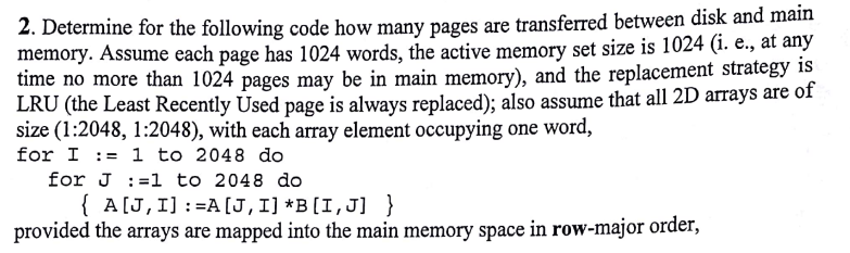 Solved Please solve this by hand, not coding(Pseudo Code is | Chegg.com