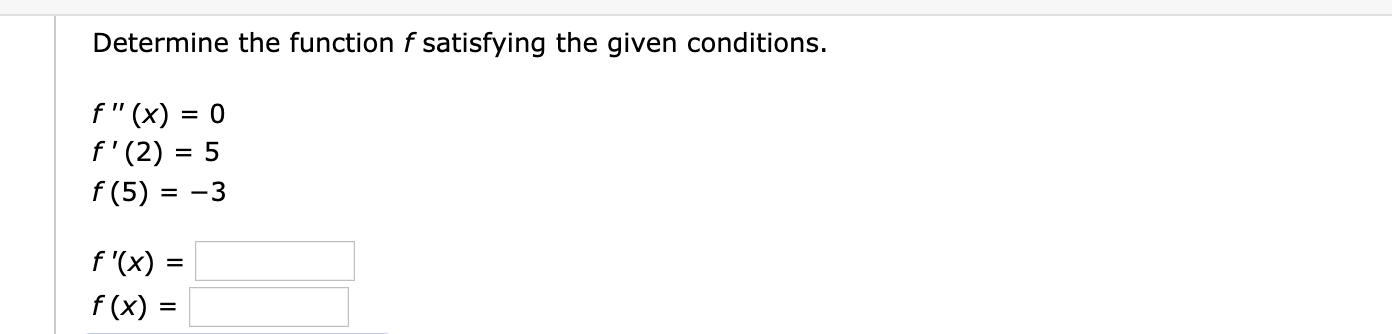 Solved Determine the function f satisfying the | Chegg.com