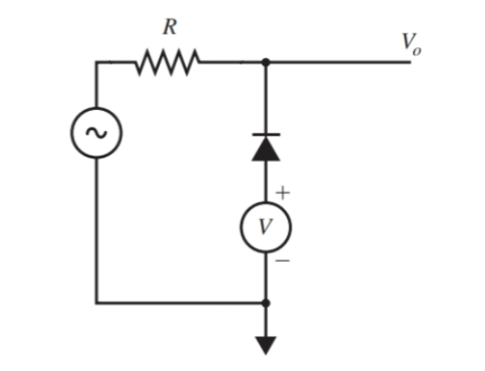 Solved The circuit shown is an example of a voltage clamp. | Chegg.com
