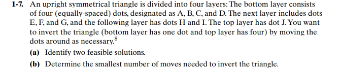 -7. An upright symmetrical triangle is divided into | Chegg.com