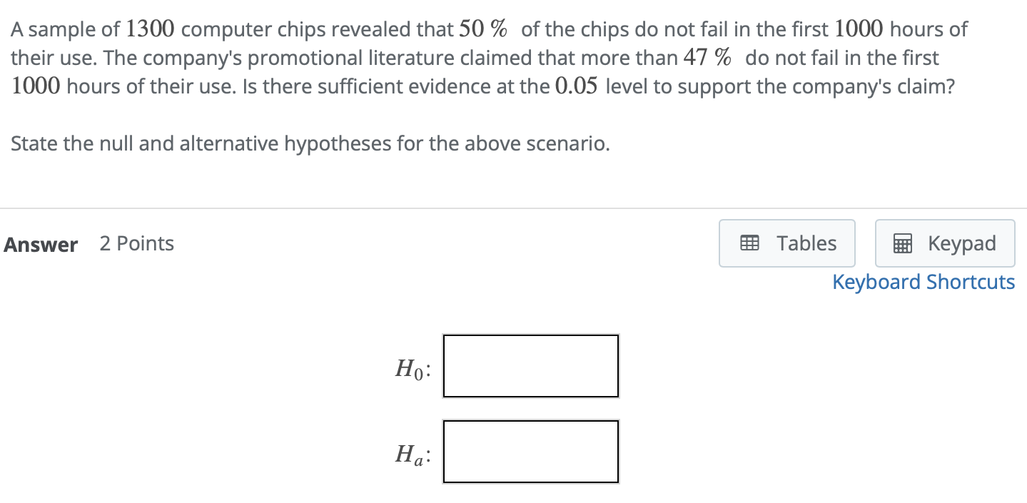 Solved A sample of 1300 computer chips revealed that 50% of | Chegg.com
