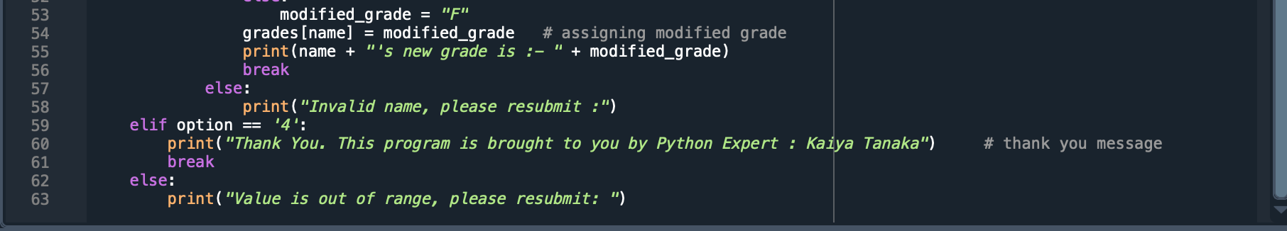 Solved I've included my code below>>> Why does my code not | Chegg.com
