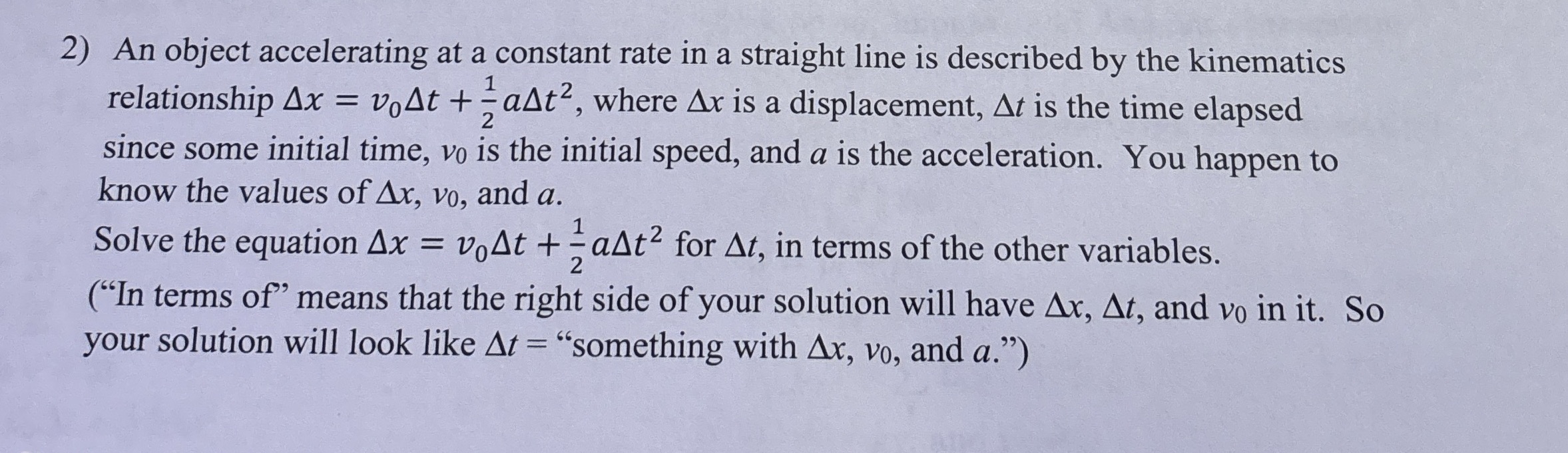 Solved An object accelerating at a constant rate in a | Chegg.com
