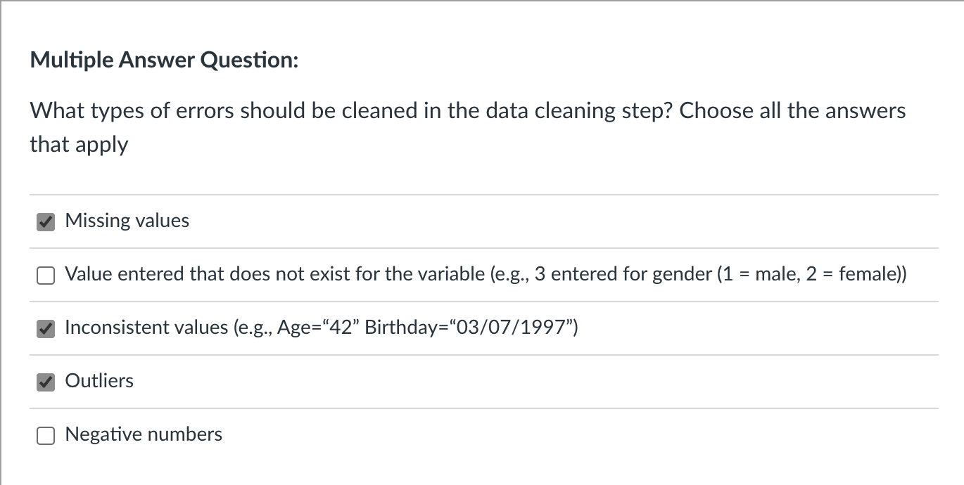 Solved Multiple Answer Question: What are the | Chegg.com