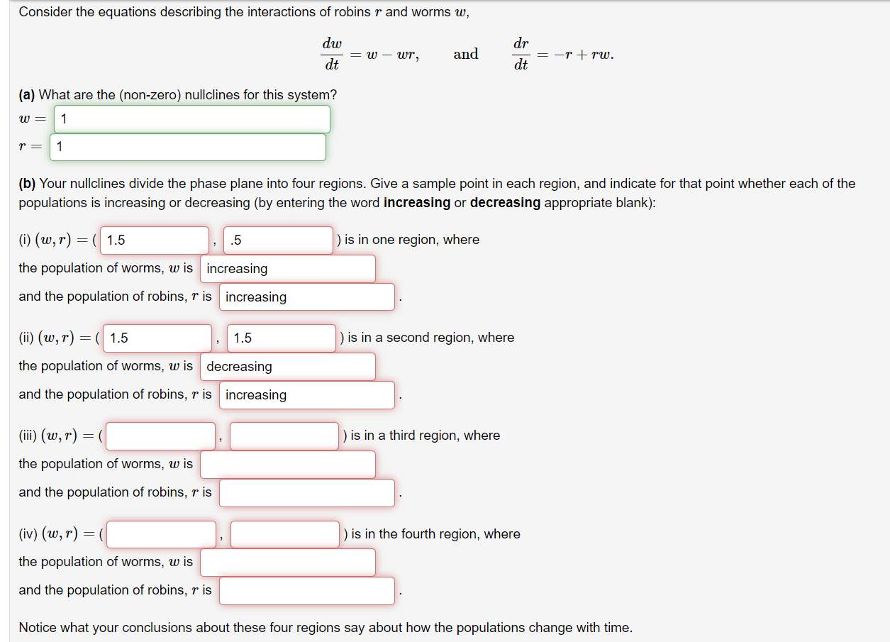 Solved Consider the equations describing the interactions of | Chegg.com