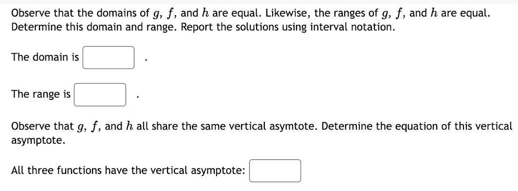 Solved Graph the three following logarithmic functions. | Chegg.com
