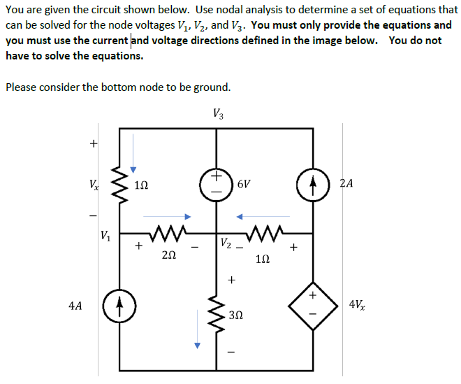 Solved You are given the circuit shown below. Use nodal | Chegg.com