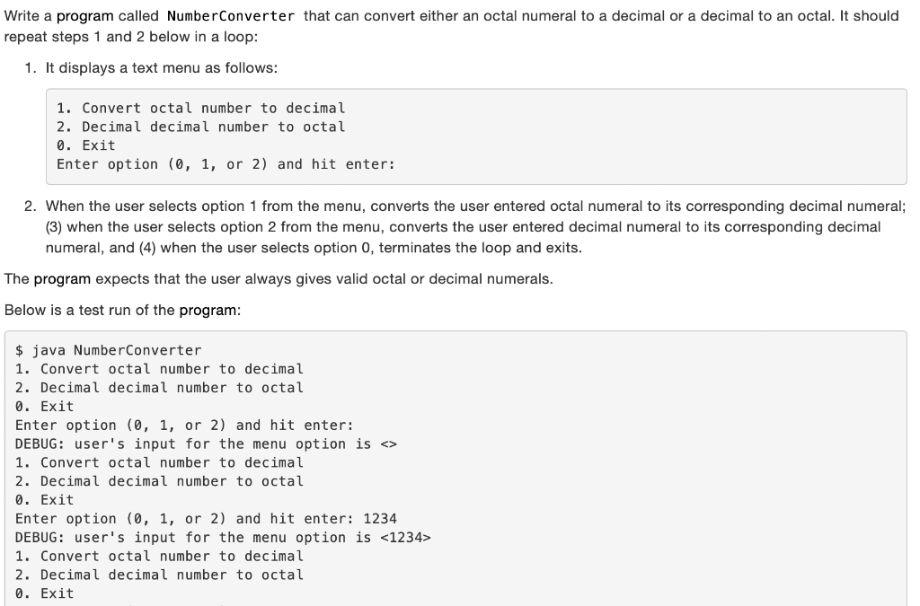 Solved 1. Convert octal number to decimal 2. Decimal decimal | Chegg.com