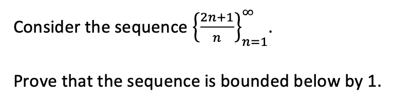 Solved 00 Consider the sequence (2n+2} n=1 Prove that the | Chegg.com