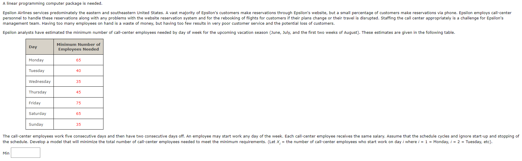 Solved management team. Having too many employees on hand is | Chegg.com
