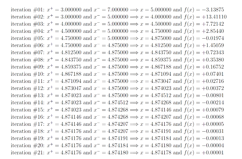Solved The bisection search is another iterative method that | Chegg.com