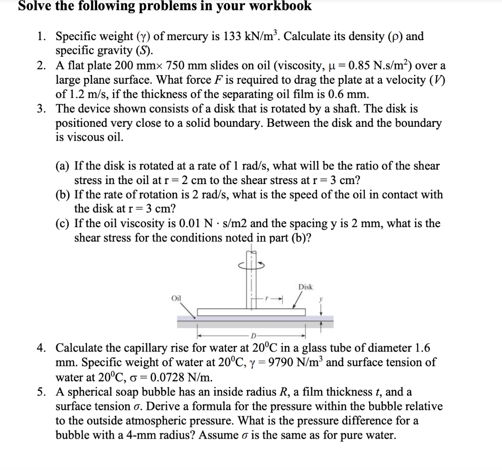 Solved olve the following problems in your workbook 1. | Chegg.com