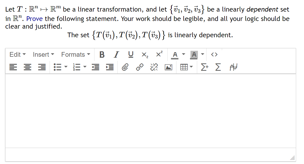 Solved Let T:Rn↦Rm be a linear transformation, and let | Chegg.com