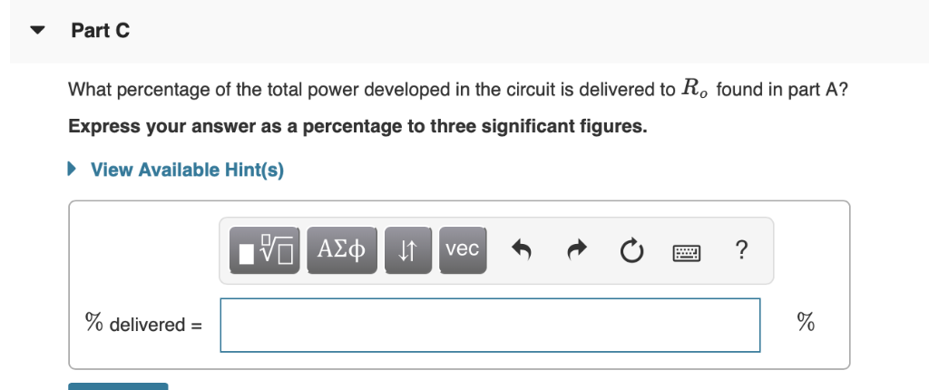 Solved Review1 Constants Part A The variable resistor (Ro) | Chegg.com