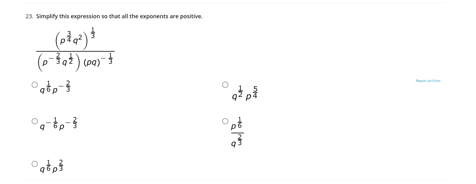 Solved 23. Simplify this expression so that all the | Chegg.com