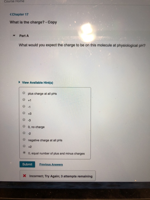 Course Home Chapter 17 What is the charge?-Copy PartA | Chegg.com