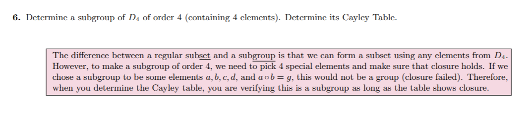 Solved The group D4, Dihedral Group of order 8, is the group | Chegg.com Solved The group D4, Dihedral Group of order 8, is the group | Chegg.com