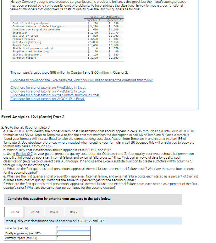 Harvey Company designs and produces surgical lasers. | Chegg.com