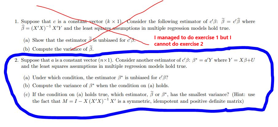 Solved I managed to do exercise 1 but I cannot do exercise 2 | Chegg.com