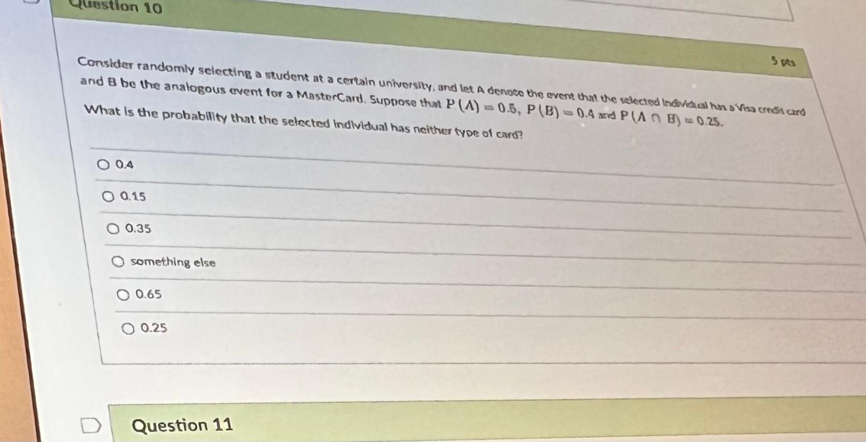 Solved arid θ be the arialogous event for a MasterCard. | Chegg.com
