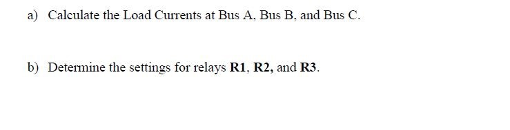 Solved Task 2. C Bus 1000 MVASC A Bus CT1 250/5A B Bus CT2 | Chegg.com