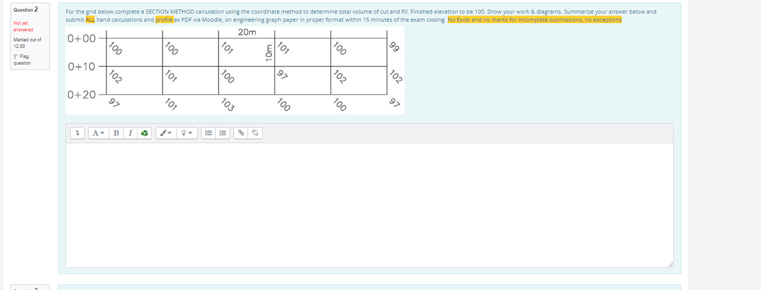 Solved Question 2 Not yet answered For the grid below | Chegg.com