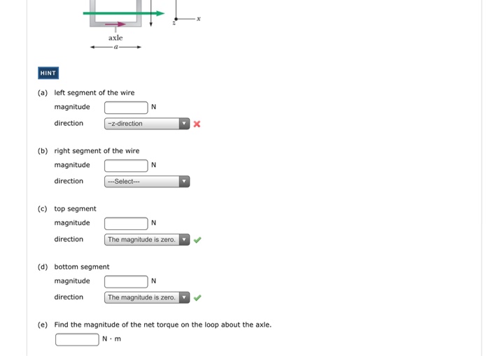 Solved A current-carrying rectangular wire loop with width a | Chegg.com