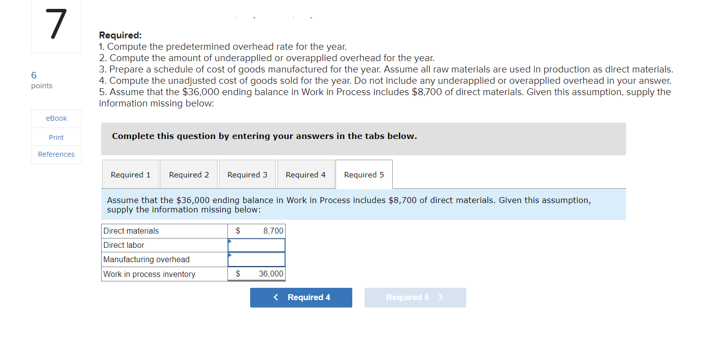 Solved Required: 1. Compute the predetermined overhead rate | Chegg.com Solved Required: 1. Compute the predetermined overhead rate | Chegg.com