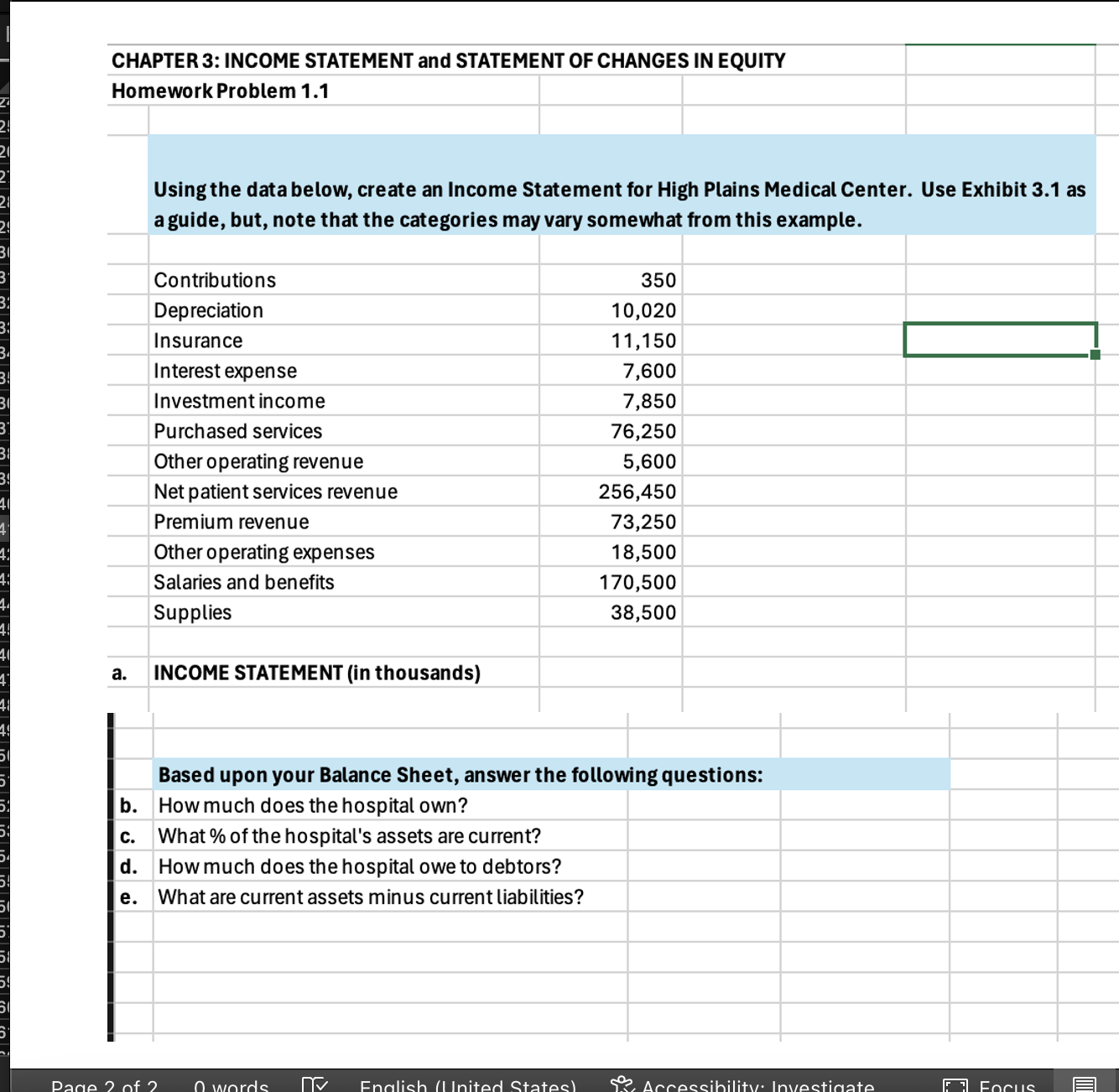 Solved CHAPTER 3: INCOME STATEMENT and STATEMENT OF CHANGES | Chegg.com