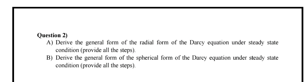 Solved Question 2)A) ﻿Derive the general form of the radial | Chegg.com