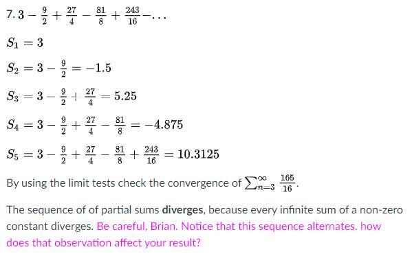 Solved In Exercises 5–10, find the sequence of partial sums | Chegg.com