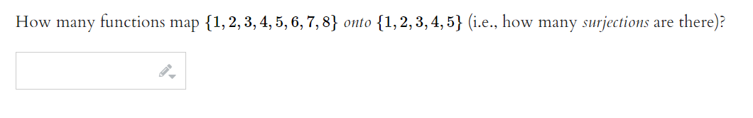 Solved How many functions map {1,2,3,4,5,6,7,8} onto | Chegg.com