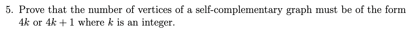 Solved 5. Prove that the number of vertices of a | Chegg.com