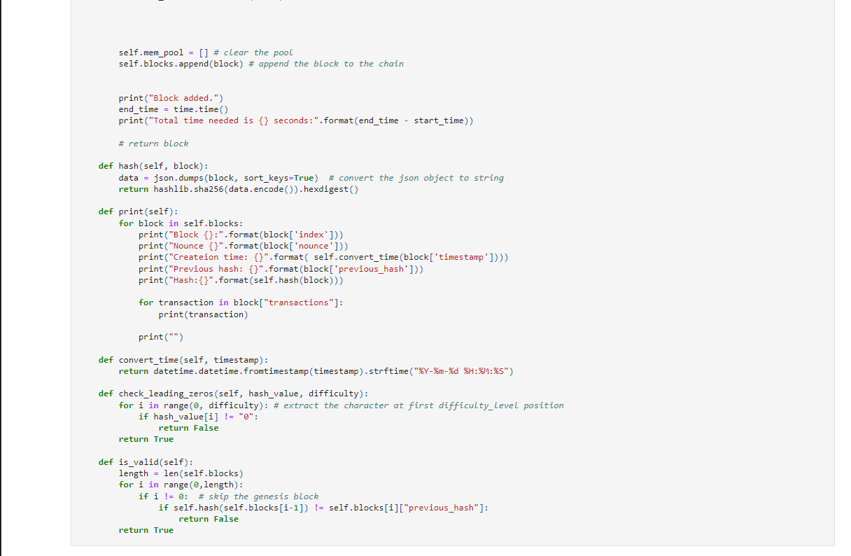 Solved Case Background You created a blockchain that stores | Chegg.com