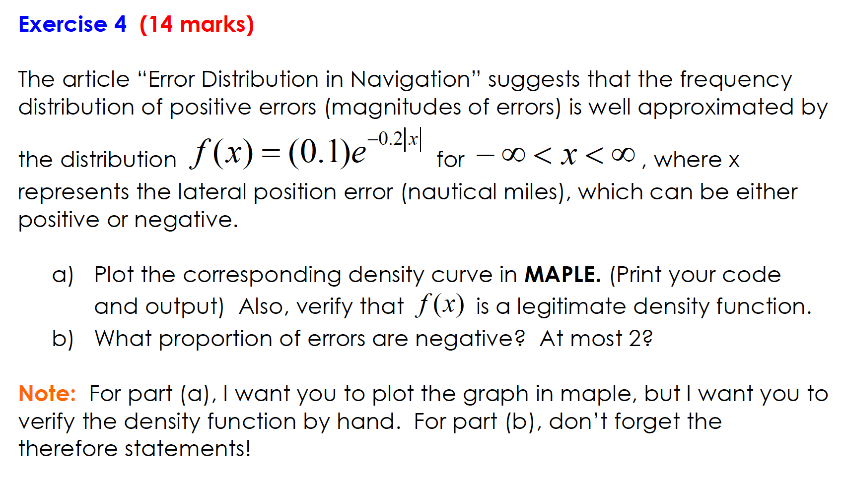 Solved The article "Error Distribution in Navigation" | Chegg.com